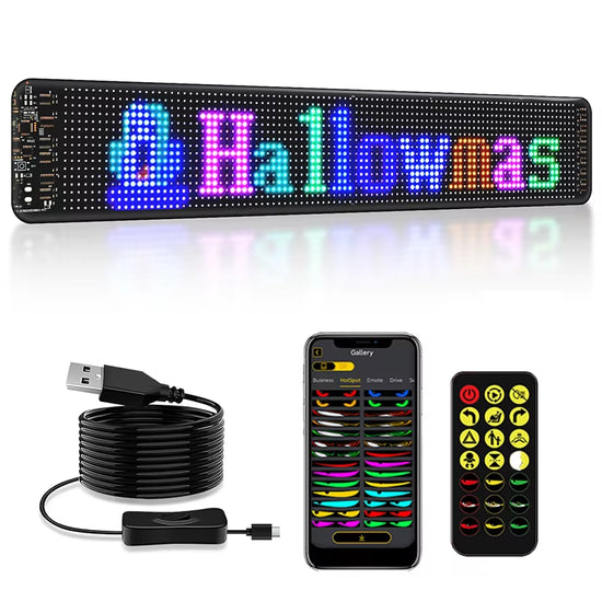 LED Matrix Pixel Display - Scrolling Sign Board for Cars & Stores ...